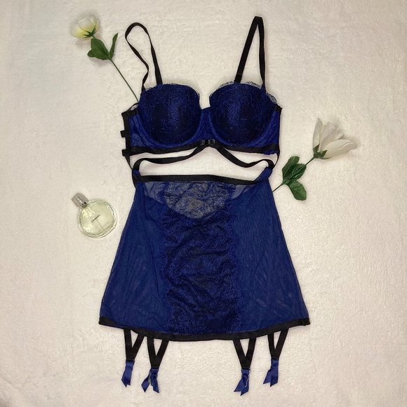 Victoria's Secret | Intimates & Sleepwear | Victorias Secret Dark Blue ...